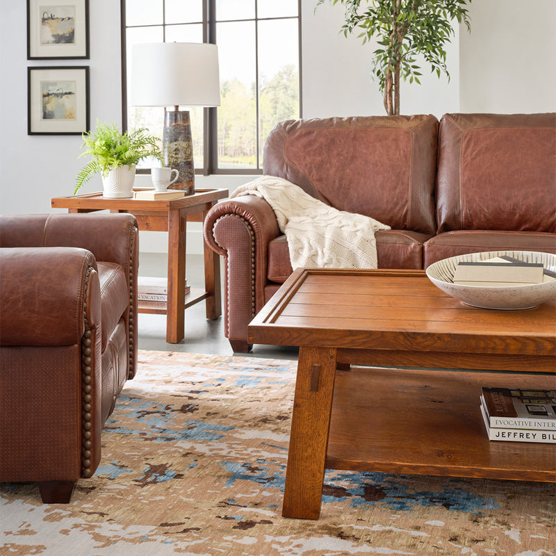 Santa Fe Leather Sofa - Furniture Fair