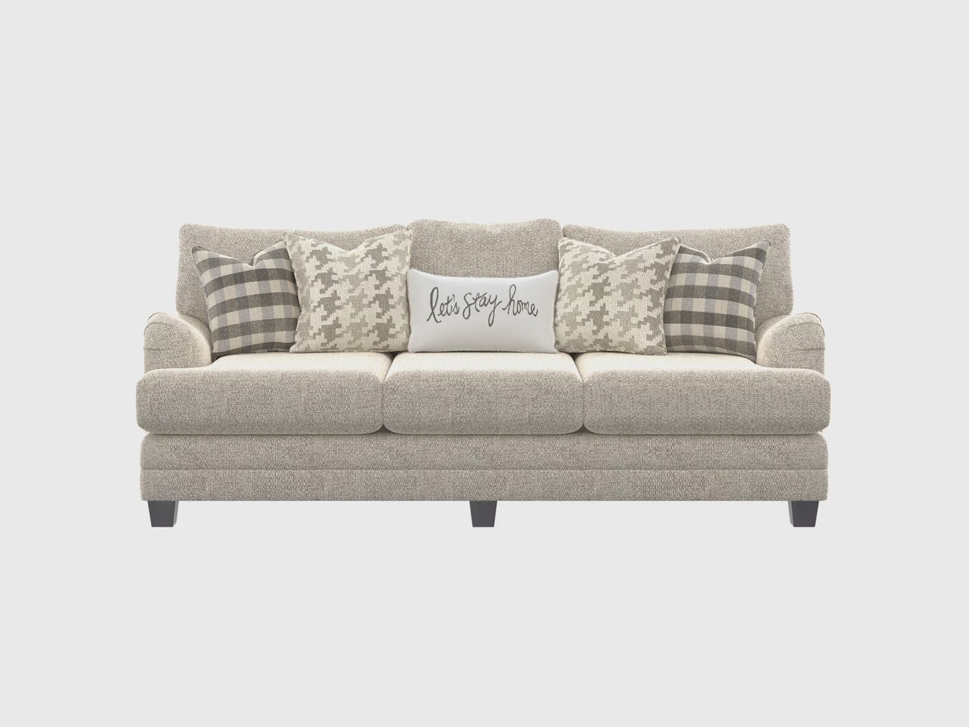Basic Wool Sofa in White at Furniture Fair